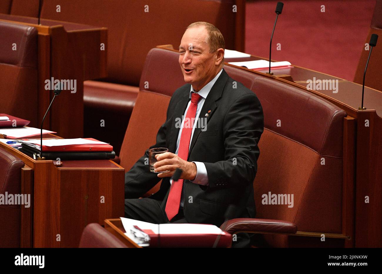 Katter's Australian Party Senator Fraser Anning speaks on Senator ...