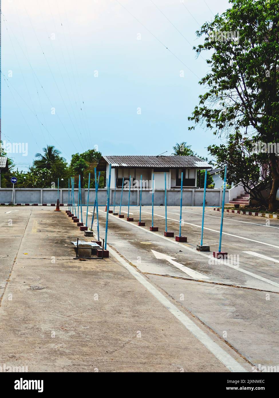 Driving test and training area with simulate test for driving license ...