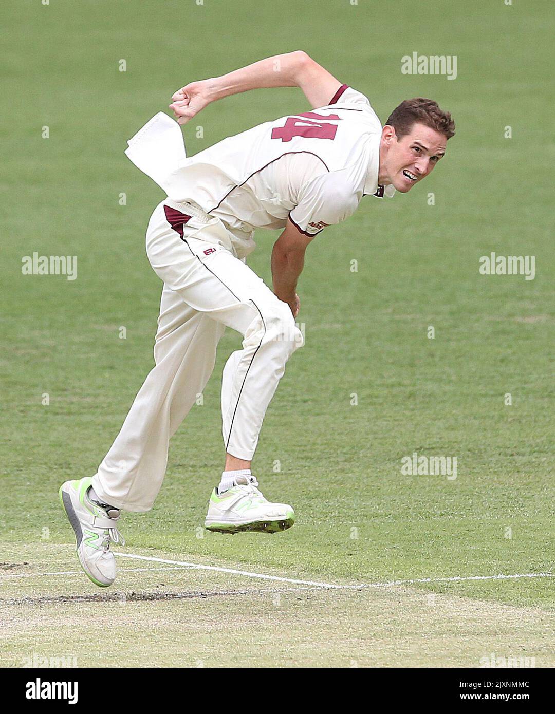 Peter George of the Bulls bowls during day two of the JLT Sheffield ...