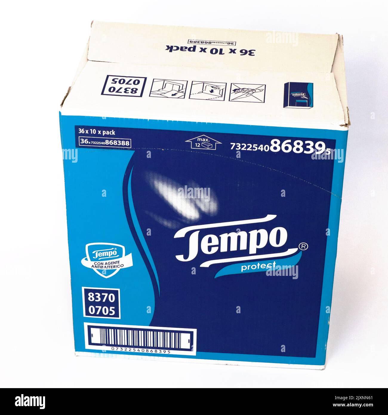 TEMPO Handkerchiefs Tissues. Tempo is a brand of ESSITY Stock Photo - Alamy