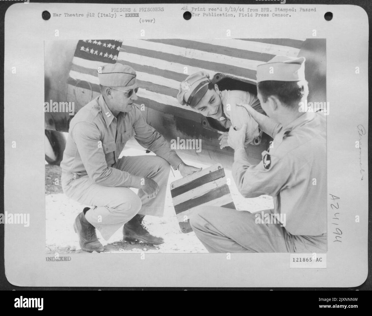 Capt. Fred Vickers (left) and Lt. James Huff (right) both officers in a ...