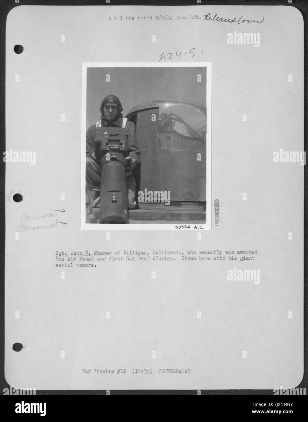 Sgt. Jack N. Storey of Williams, California, who recently was awarded ...