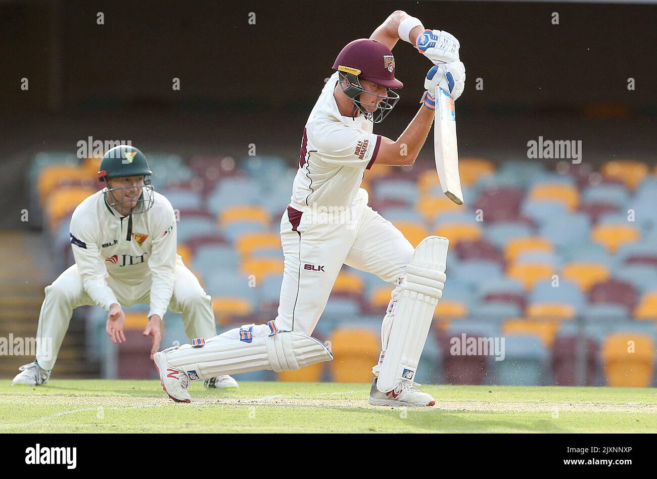 Jack Wildermuth of the Bulls plays a shot during day two of the JLT ...