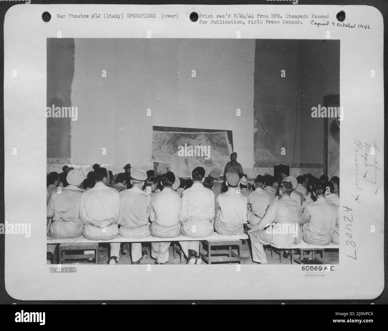 Colonel John Cerny Of Harrison Idaho Is Shown Here As He Briefs Pilots ...