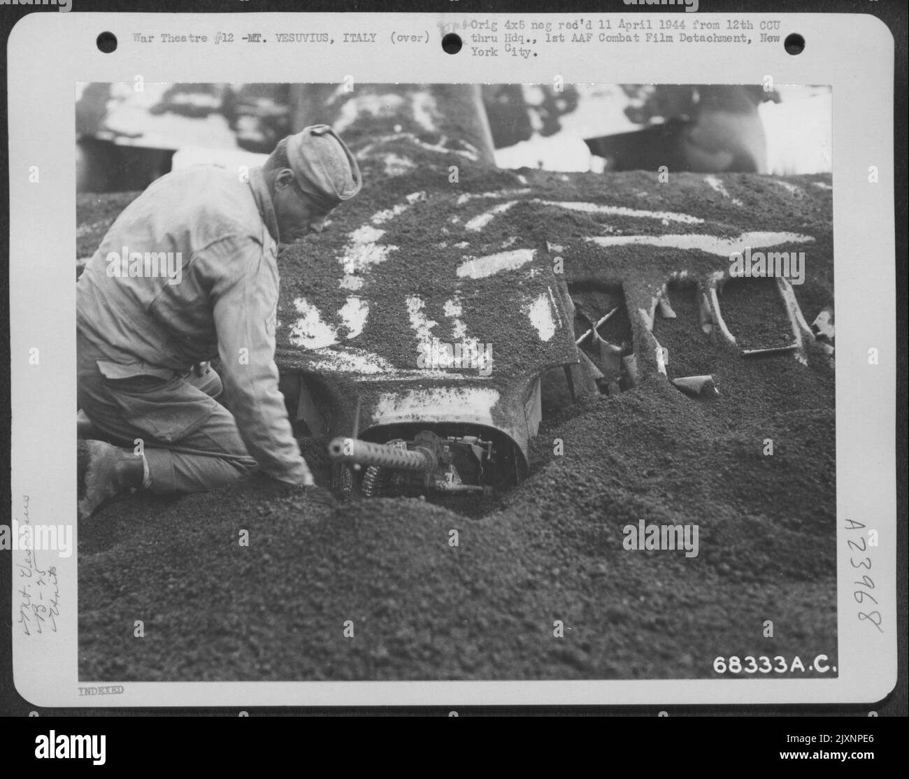 The Tail Of This North American B-25 Of The 340Th Bomb Group Was Buried ...