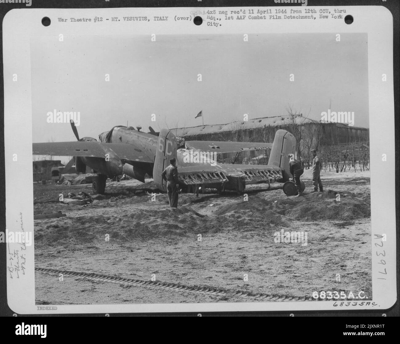 North American B-25 Which Was Damaged During The Eruption Of Mt ...