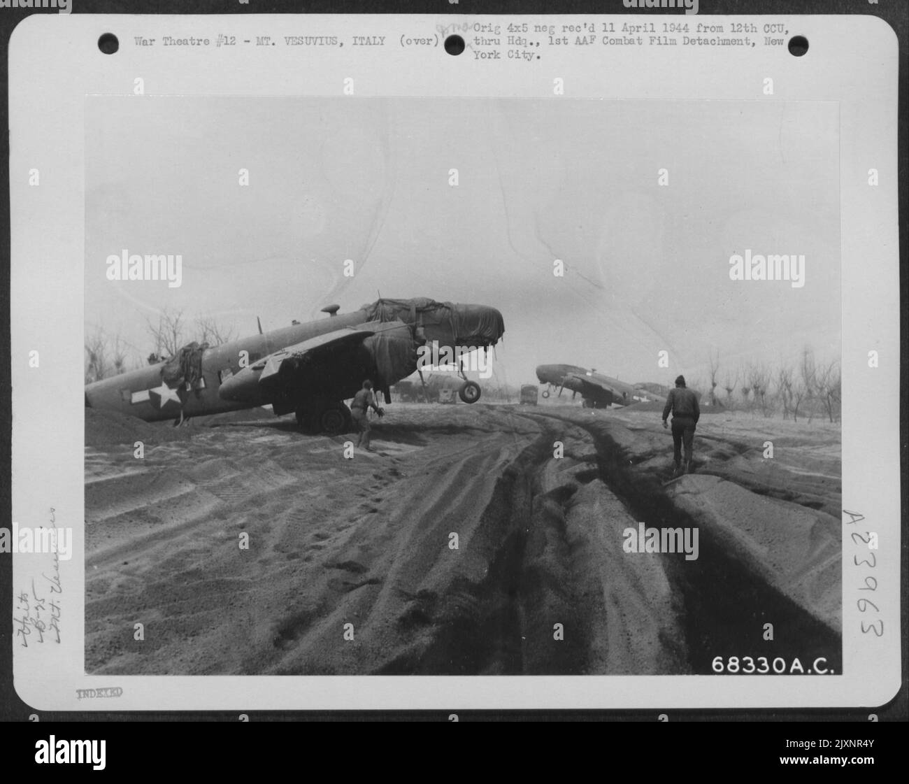 General View Of The Dispersal Area Of The 340Th Bomb Group Showing ...