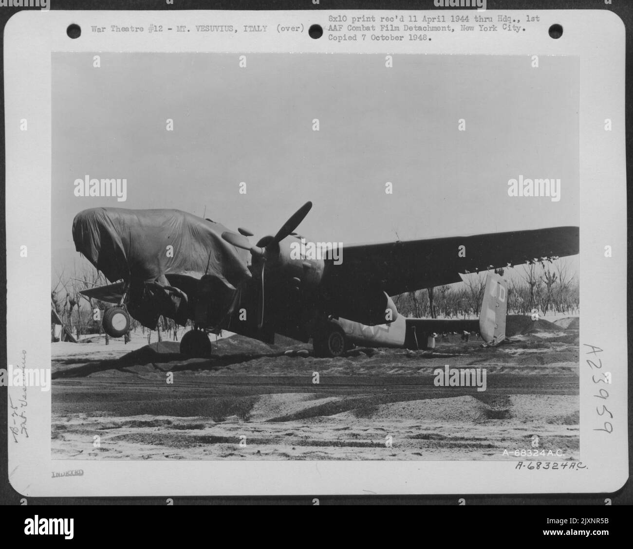 North American B-25 Which Was Damaged During The Eruption Of Mt ...