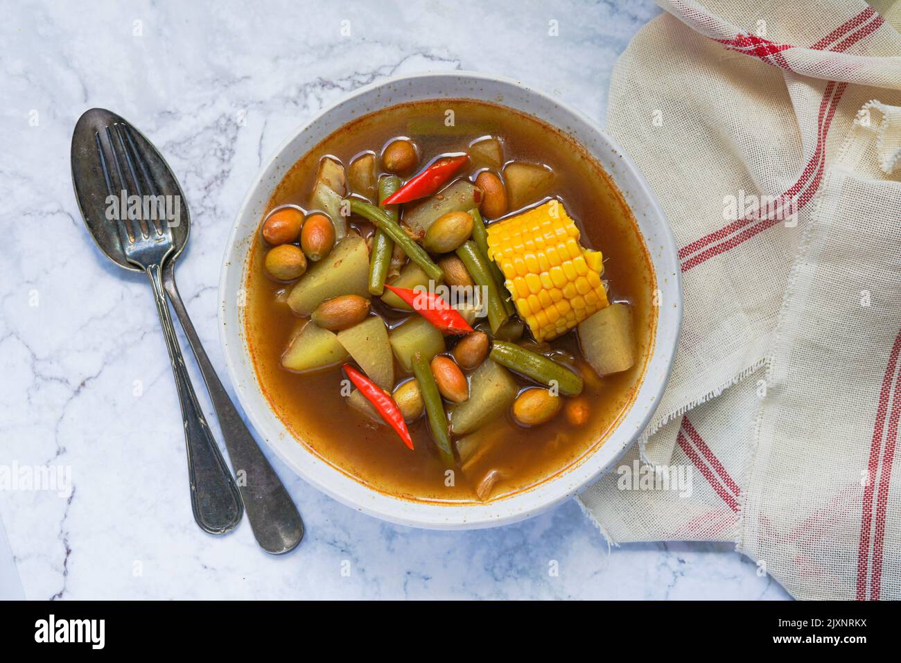 Sayur Asem is traditional Sundanese food that contains Vegetables in ...