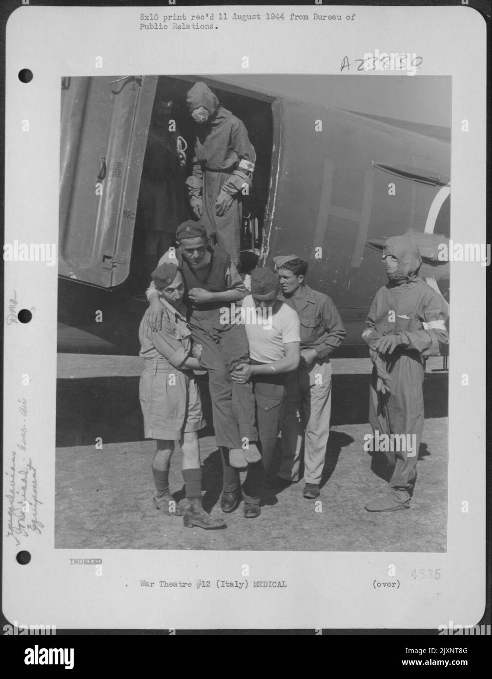 Rap Evacuates Wounded Partisans From Yugoslavia - Some Of The Wounded ...