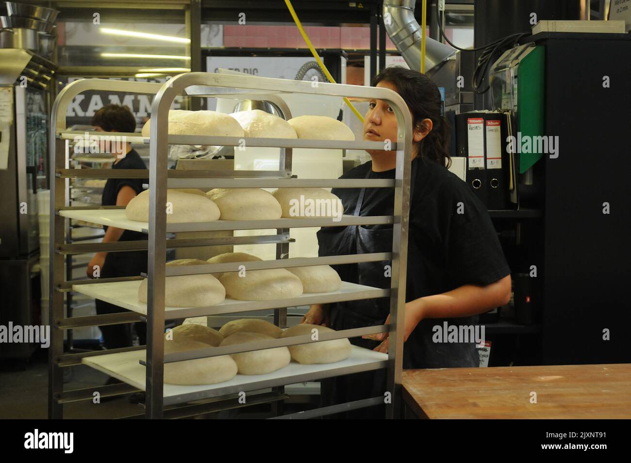 Copenhagen /Denmark/07 September 2022/Bakeer making bread in danish ...