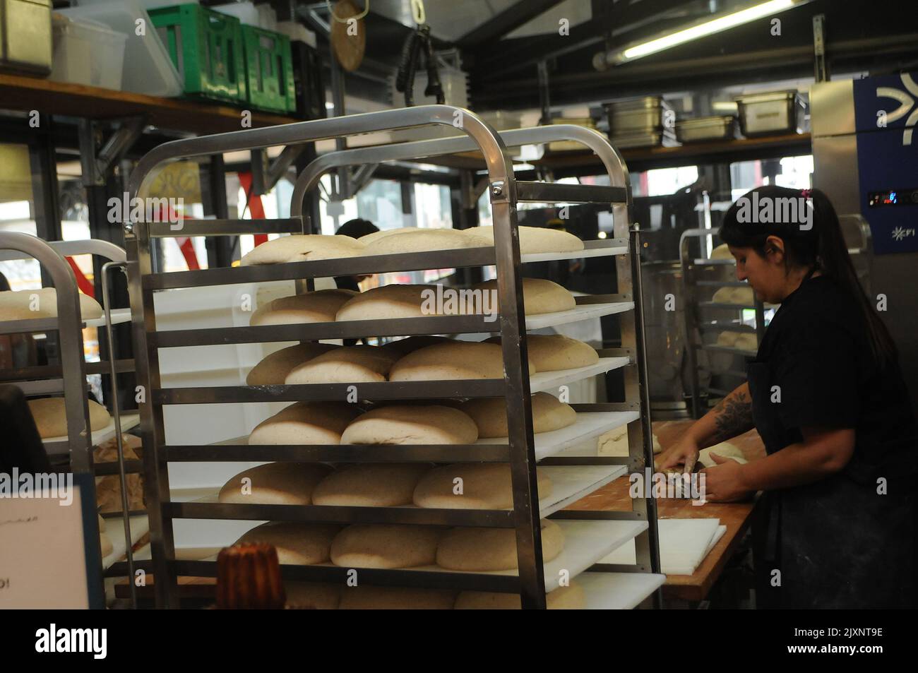 Copenhagen /Denmark/07 September 2022/Bakeer making bread in danish ...