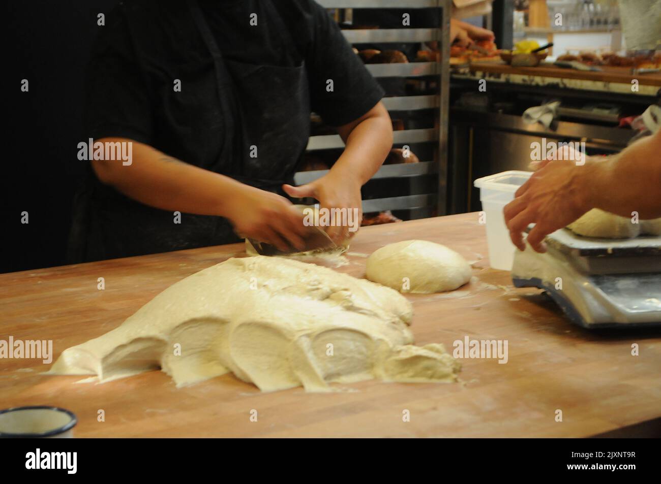 Copenhagen /Denmark/07 September 2022/Bakeer making bread in danish ...