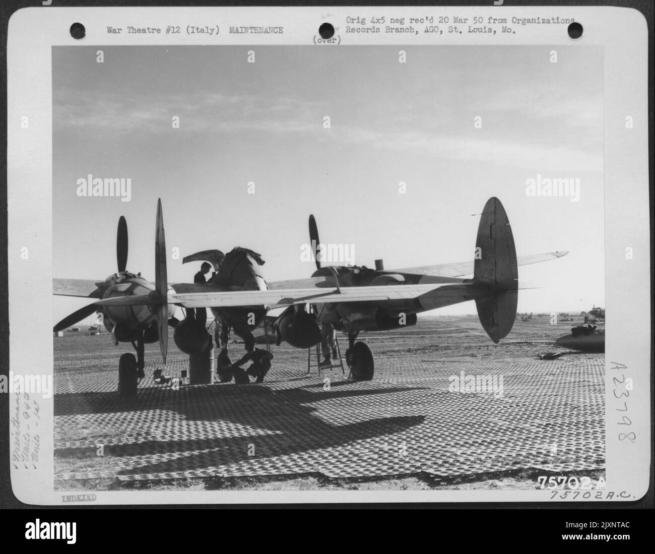A Lockheed P-38 Lightning Of The 94Th Fighter Squadron, 1St Fighter ...
