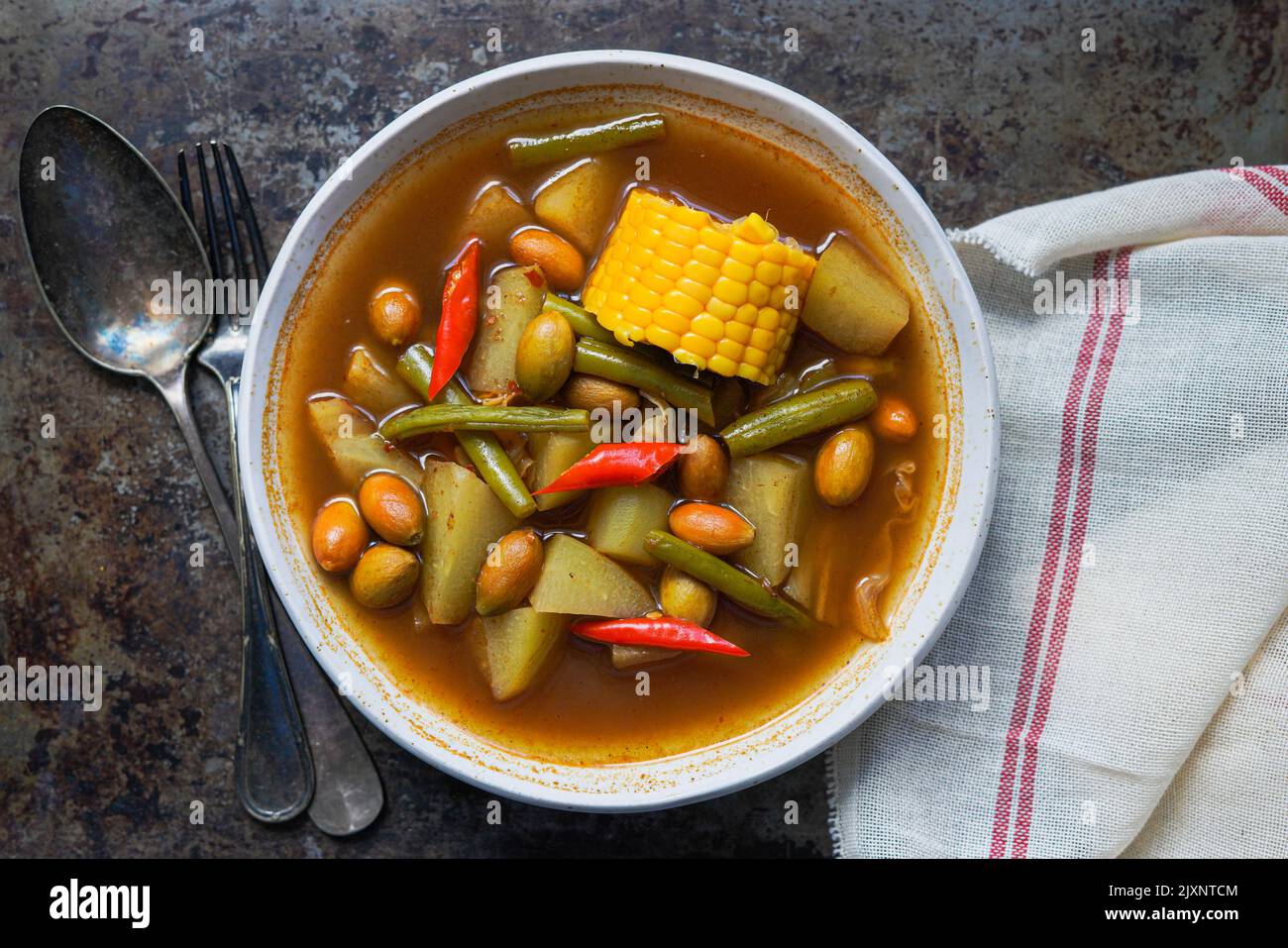 Sayur Asem is traditional Sundanese food that contains Vegetables in ...