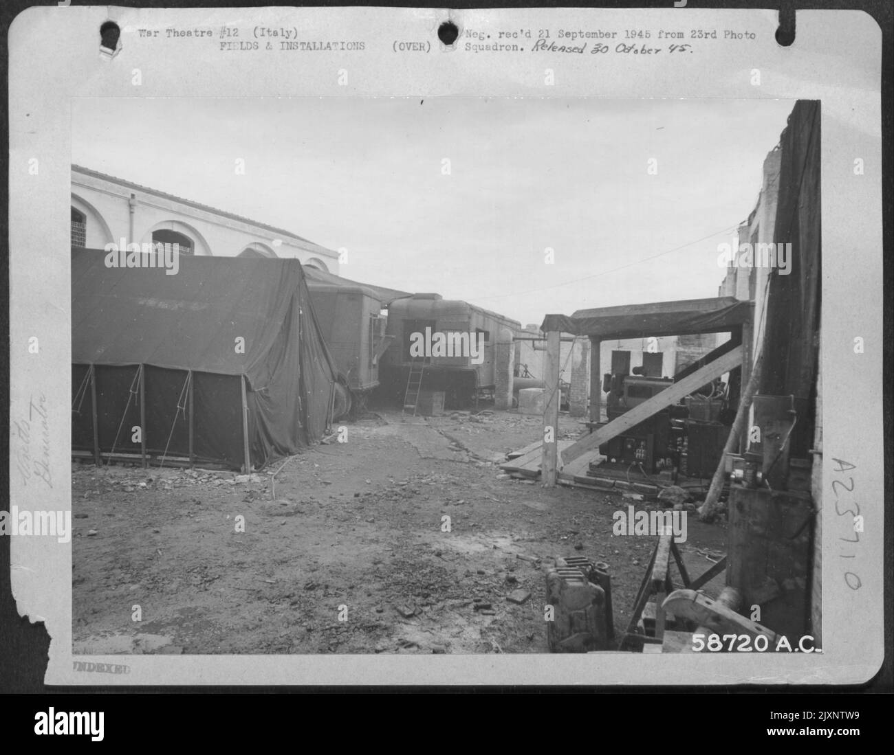 Generator Section Of The 23Rd Photo Squadron. 11 Jan. 1944 Stock Photo ...