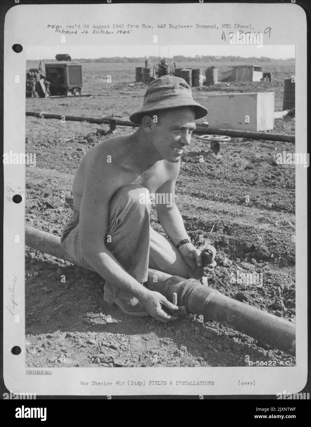 Working on pipeline Black and White Stock Photos & Images - Alamy