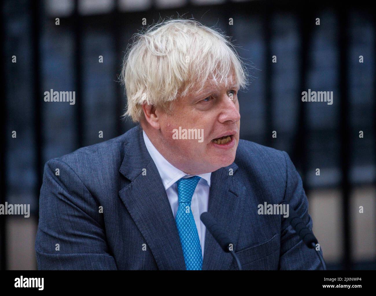 Former Prime Minister, Boris Johnson, makes his resignation speech in ...