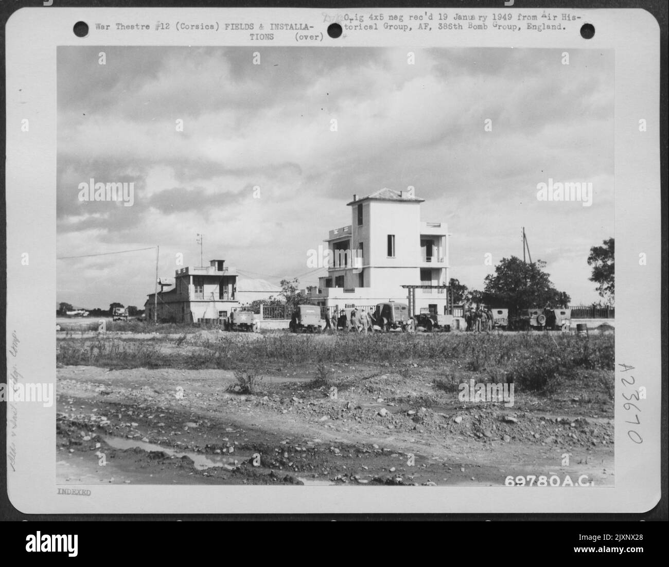 Operations Building At Poretta Airfield, Corsica. October 1944 Stock ...