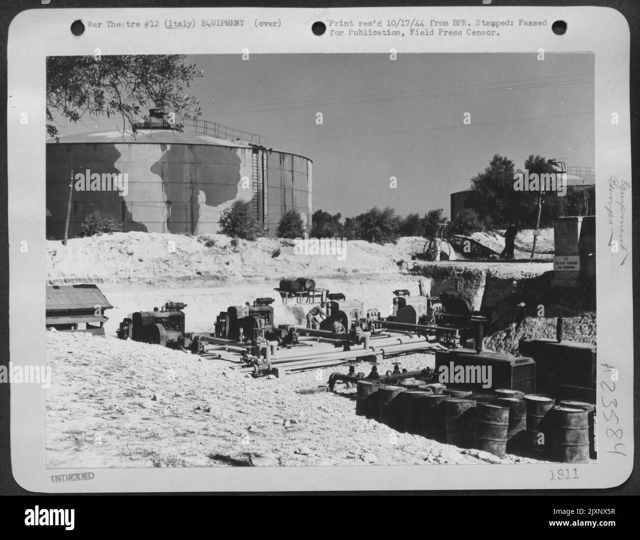 Italy - These Terminal Tanks And Pumping System Are Part Of A Complete ...