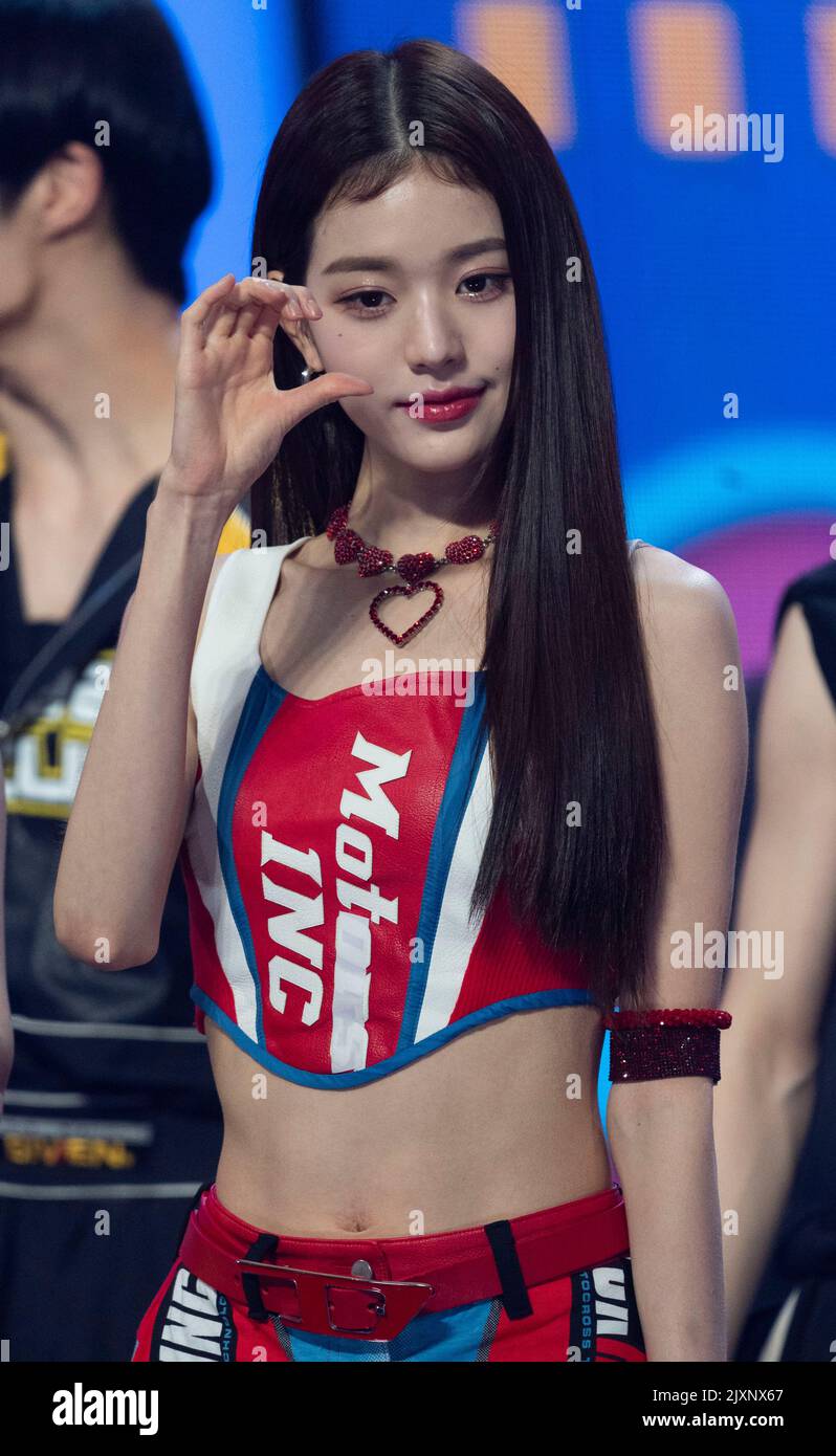 Seoul, South Korea. 07th Sep, 2022. South Korean K-Pop girl group IVE, performs on the stage ...