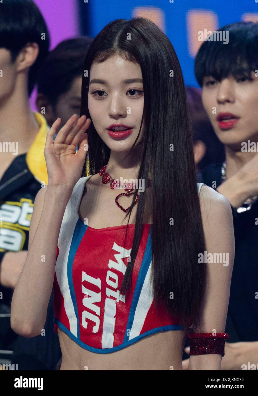 Seoul, South Korea. 07th Sep, 2022. South Korean K-Pop girl group IVE, performs on the stage ...