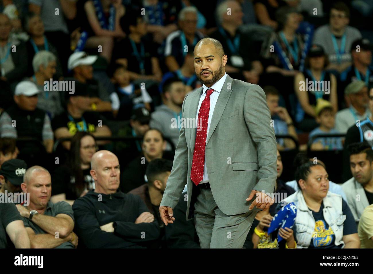 Head Coach Kevin Braswell of the Breakers during the Round 2 NBL match ...