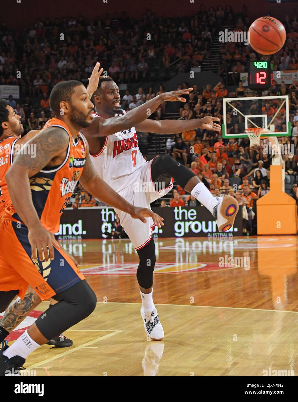 Hawks Cedric Jackson during the Round 2 NBL match between the Cairns ...