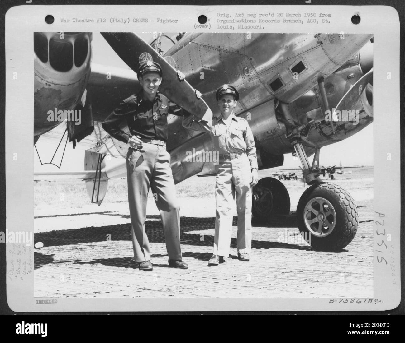 Two Pilots Of The 94Th Fighter Squadron, 1St Fighter Group, Stand ...