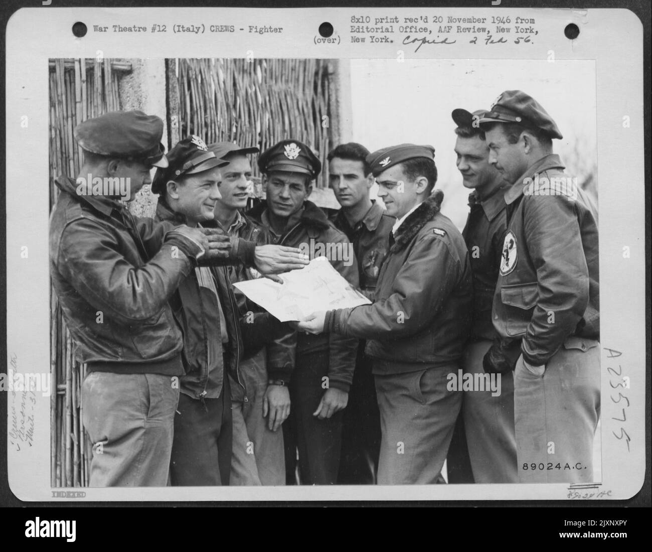 A Group Of North American P-51 Mustang Pilots Of The 31St Fighter Group ...