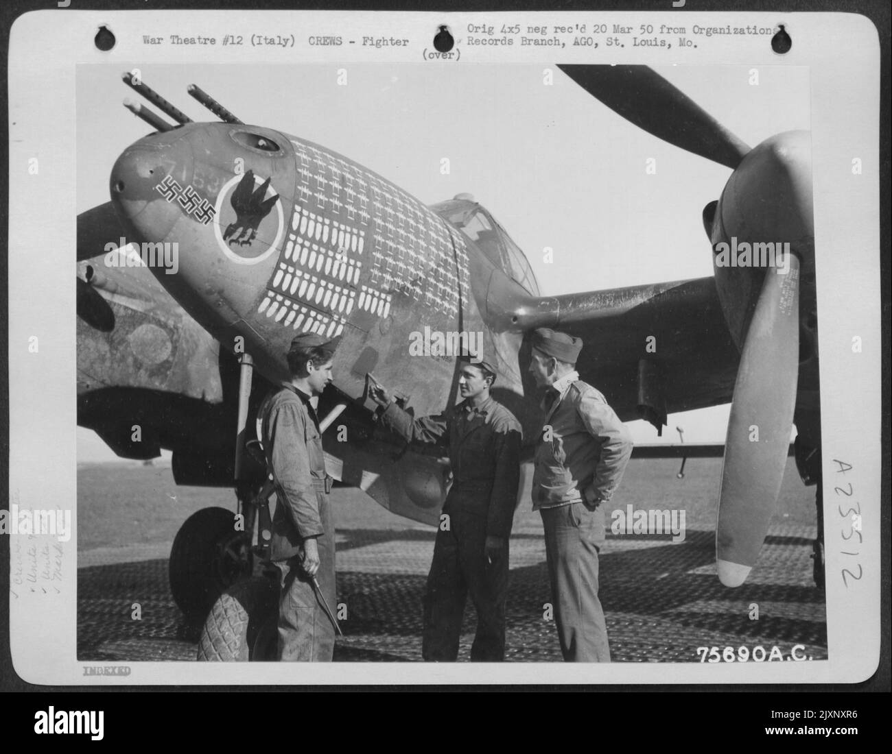 Ground Crew Members Of The 94Th Fighter Squadron, 1St Fighter Group ...