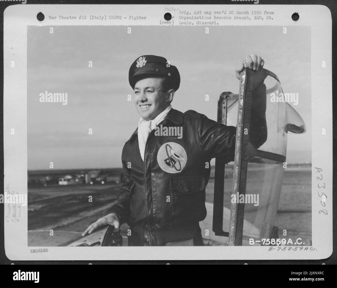 A Pilot Of The 94Th Fighter Squadron, 1St Fighter Group Stands On His ...