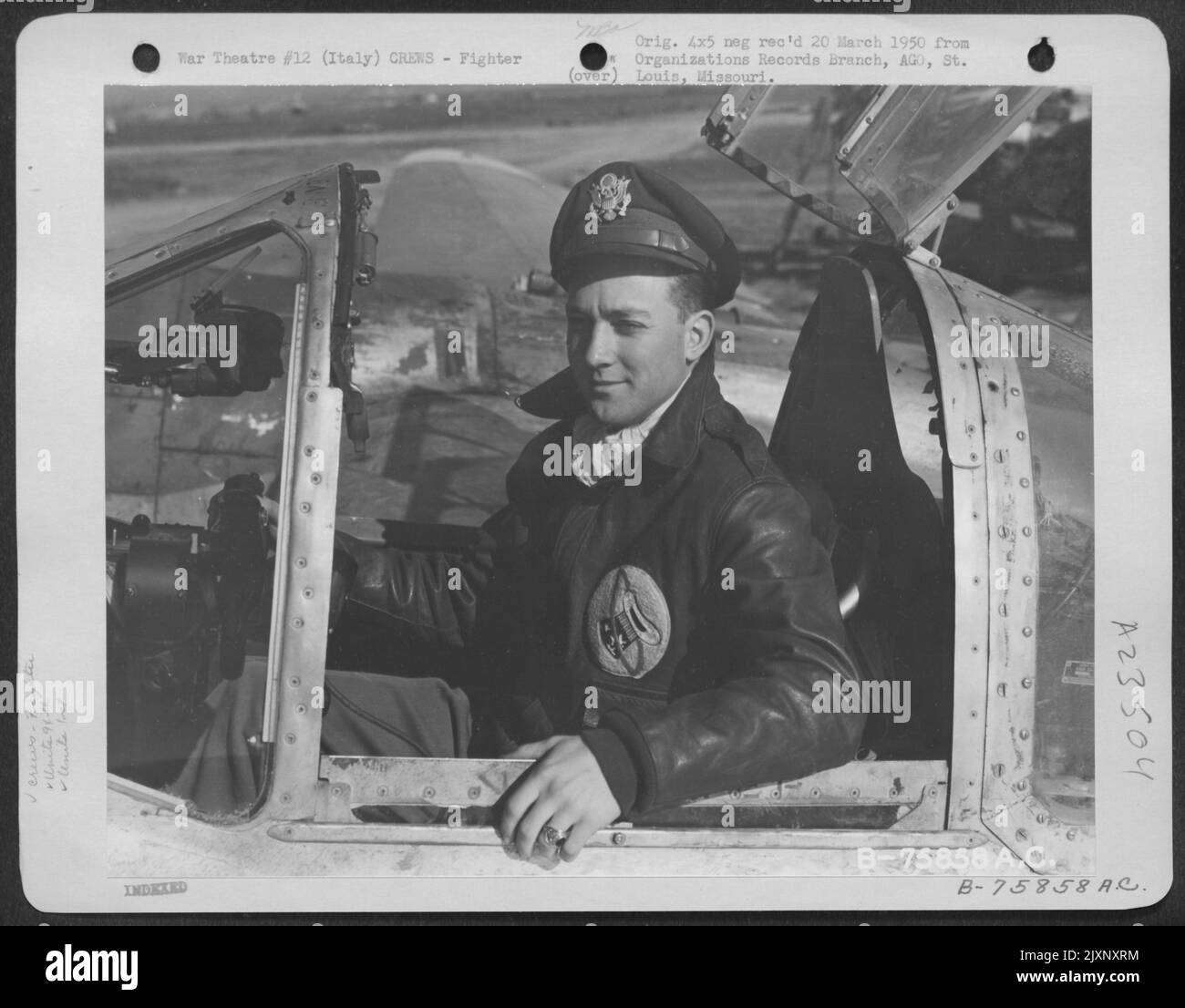 A Pilot Of The 94Th Fighter Squadron, 1St Fighter Group Sits In The ...