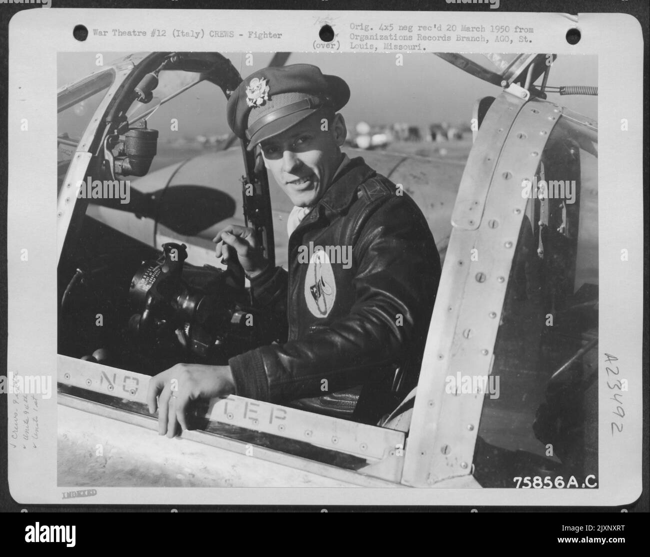 A Pilot Of The 94Th Fighter Squadron, 1St Fighter Group Sits In The ...