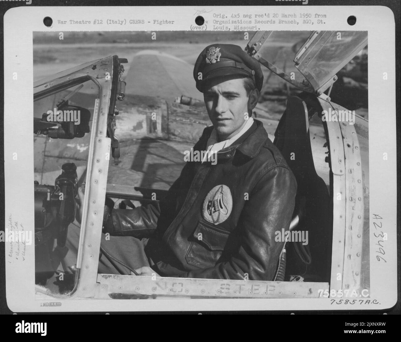 A Pilot Of The 94Th Fighter Squadron, 1St Fighter Group Sits In The ...