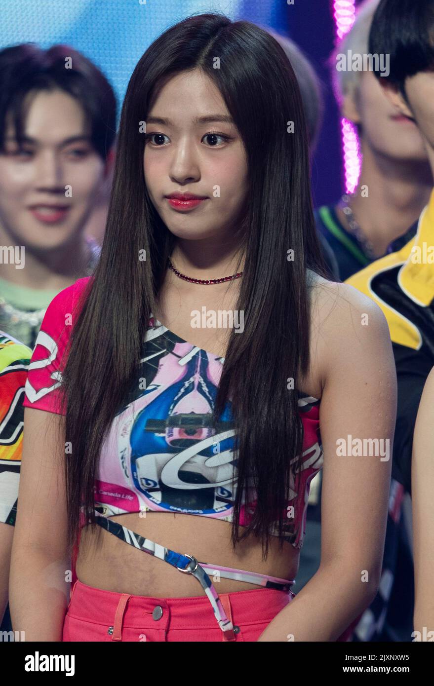 Seoul, South Korea. 07th Sep, 2022. South Korean K-Pop girl group IVE, performs on the stage ...