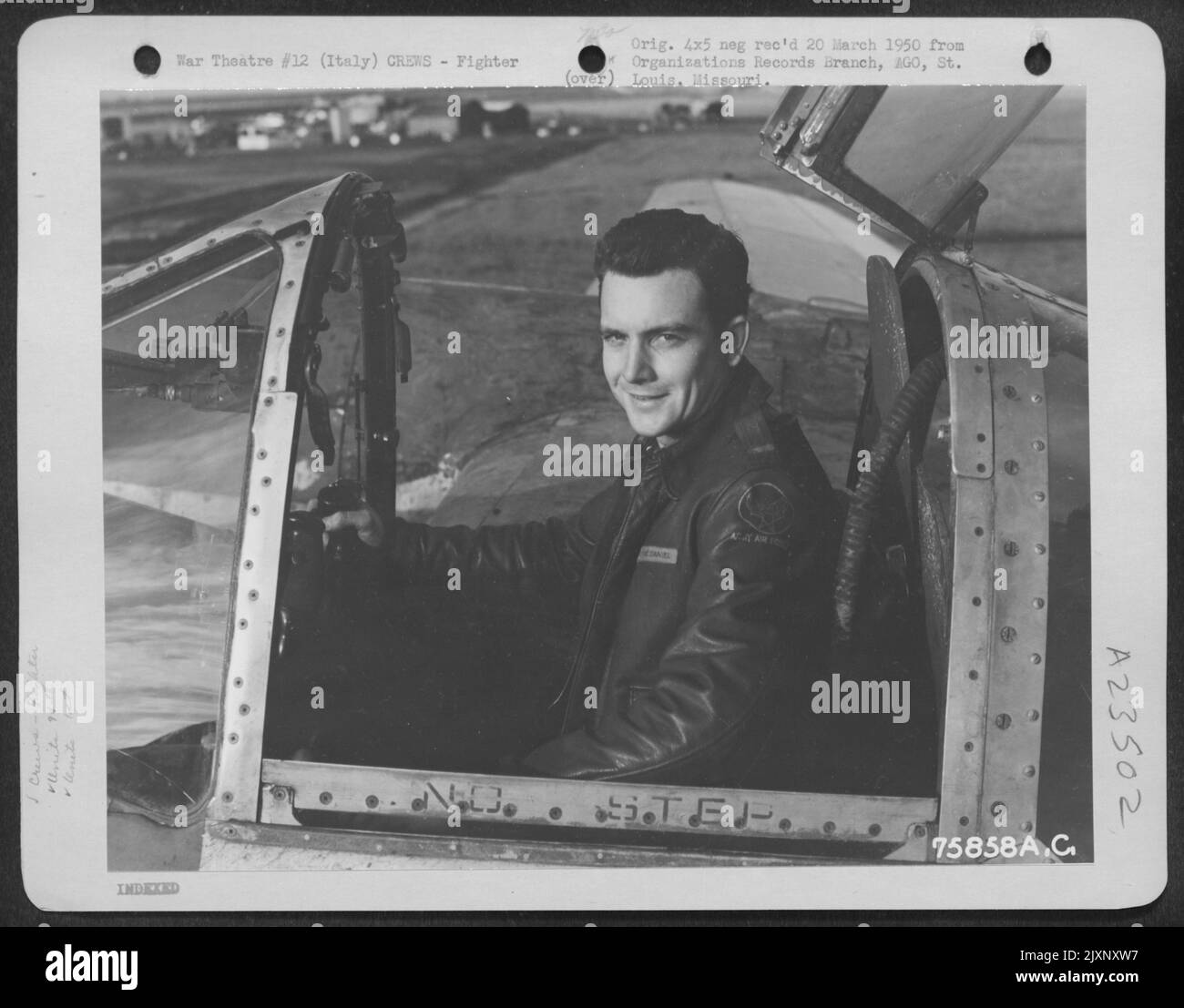 A Pilot Of The 94Th Fighter Squadron, 1St Fighter Group Sits In The ...