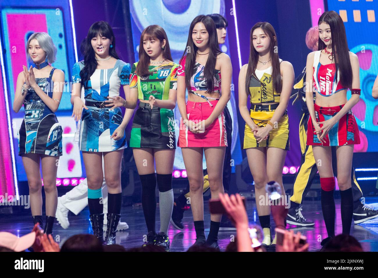 Seoul, South Korea. 07th Sep, 2022. South Korean K-Pop girl group IVE, performs on the stage ...