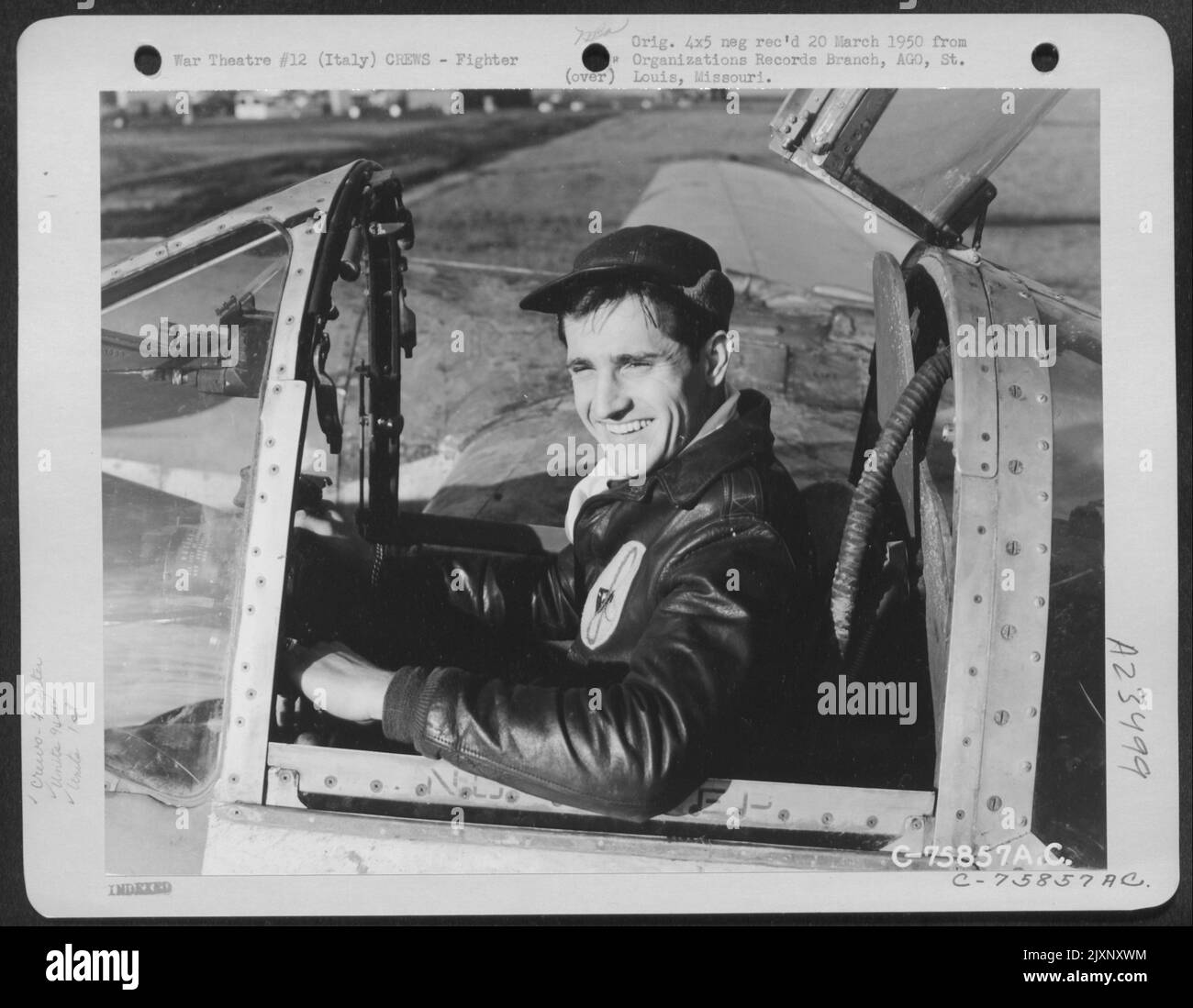 A Pilot Of The 94Th Fighter Squadron, 1St Fighter Group Sits In The ...
