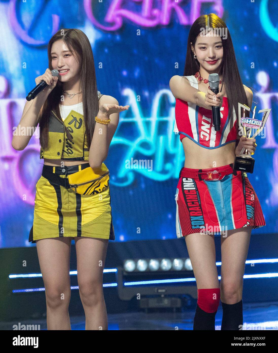 Seoul, South Korea. 07th Sep, 2022. South Korean K-Pop girl group IVE, performs on the stage ...