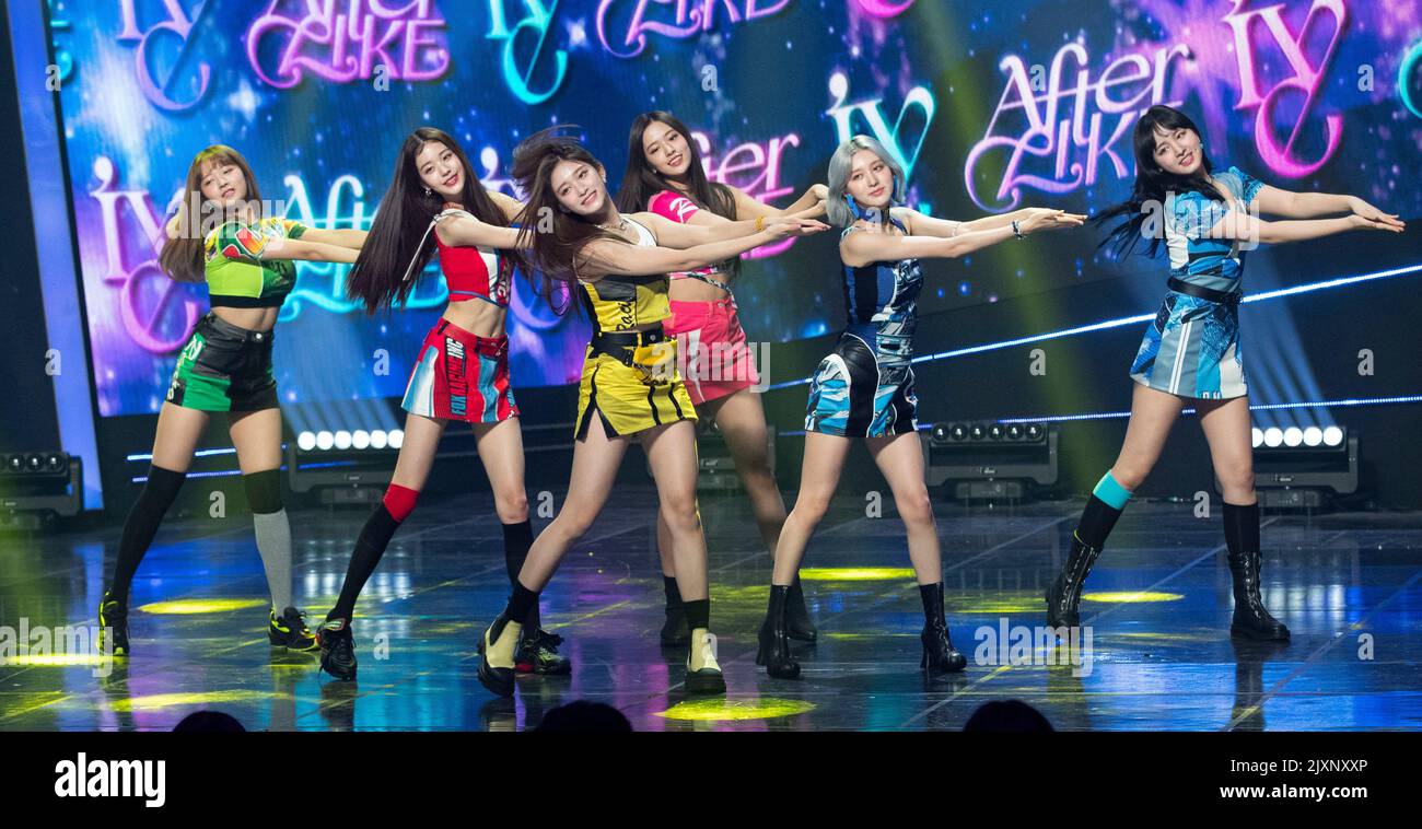 Seoul, South Korea. 07th Sep, 2022. South Korean K-Pop girl group IVE, performs on the stage ...
