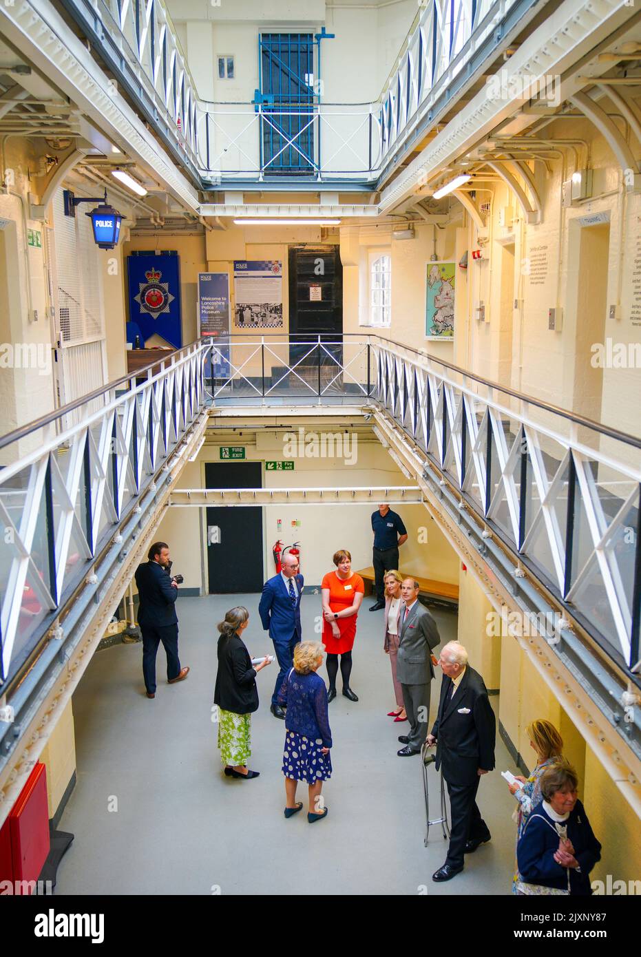 The Earl and Countess of Wessex walk around the former HMP Lancaster ...