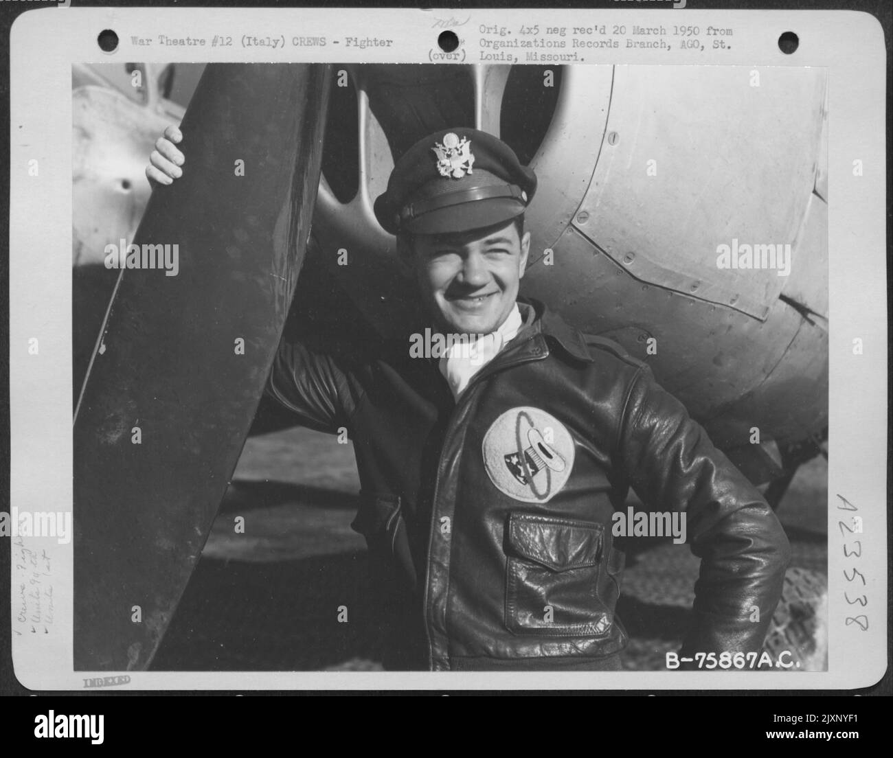 A Pilot Of The 94Th Fighter Squadron, 1St Fighter Group, Stands Beside ...