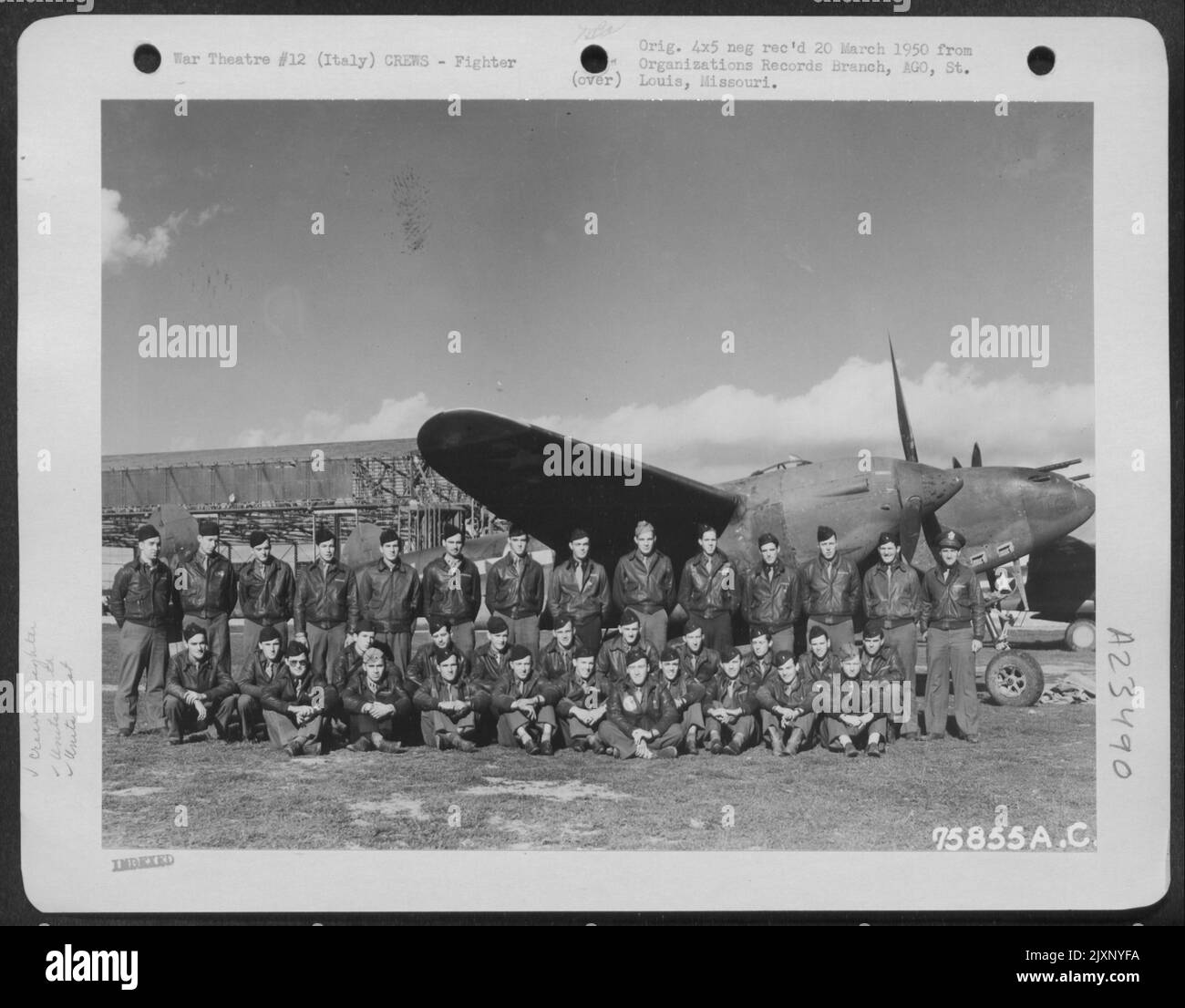 A Group Of Fighter Pilots Of The 94Th Fighter Squadron, 1St Fighter ...