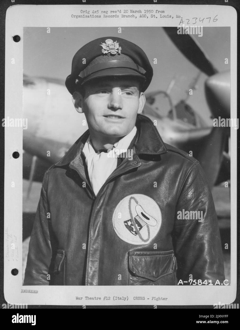 A Pilot Of The 94Th Fighter Squadron, 1St Fighter Group, Stands Beside ...