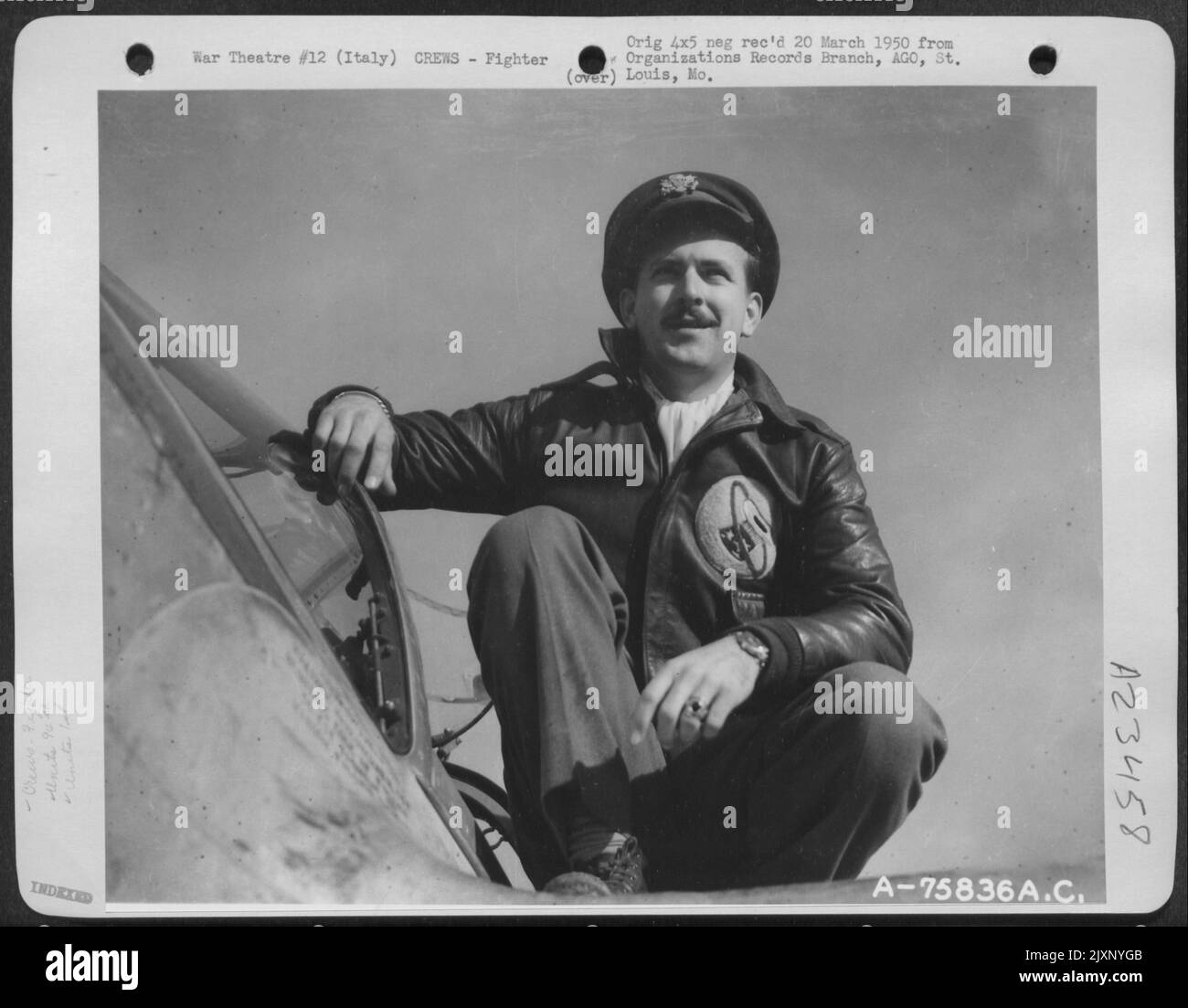 A Pilot Of The 94Th Fighter Squadron, 1St Fighter Group, On His ...