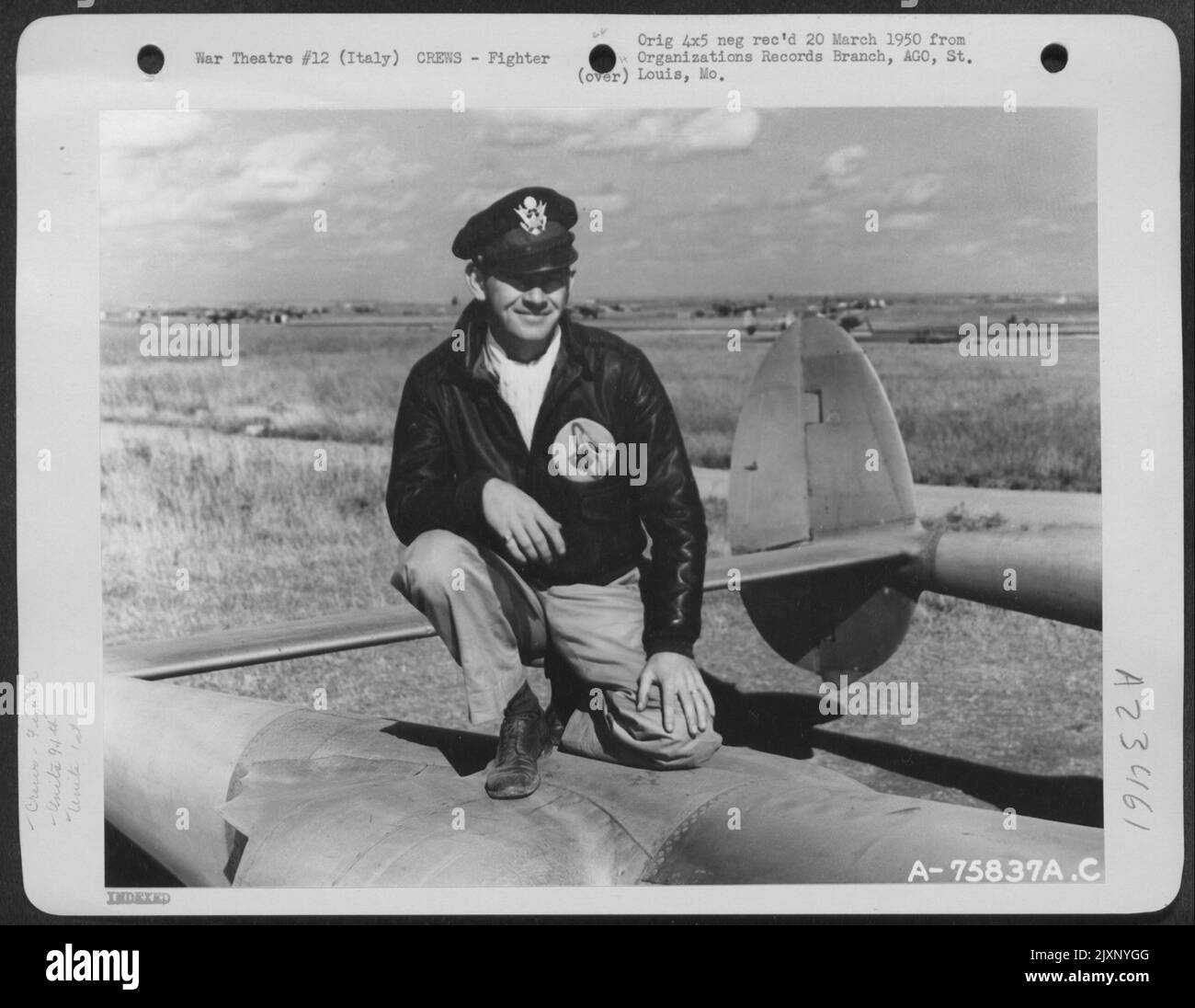 A Pilot Of The 94Th Fighter Squadron, 1St Fighter Group, On His ...