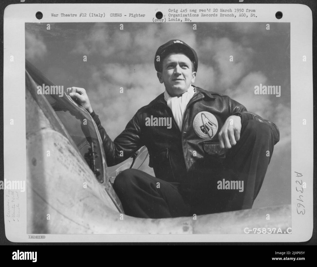 A Pilot Of The 94Th Fighter Squadron, 1St Fighter Group, On His ...