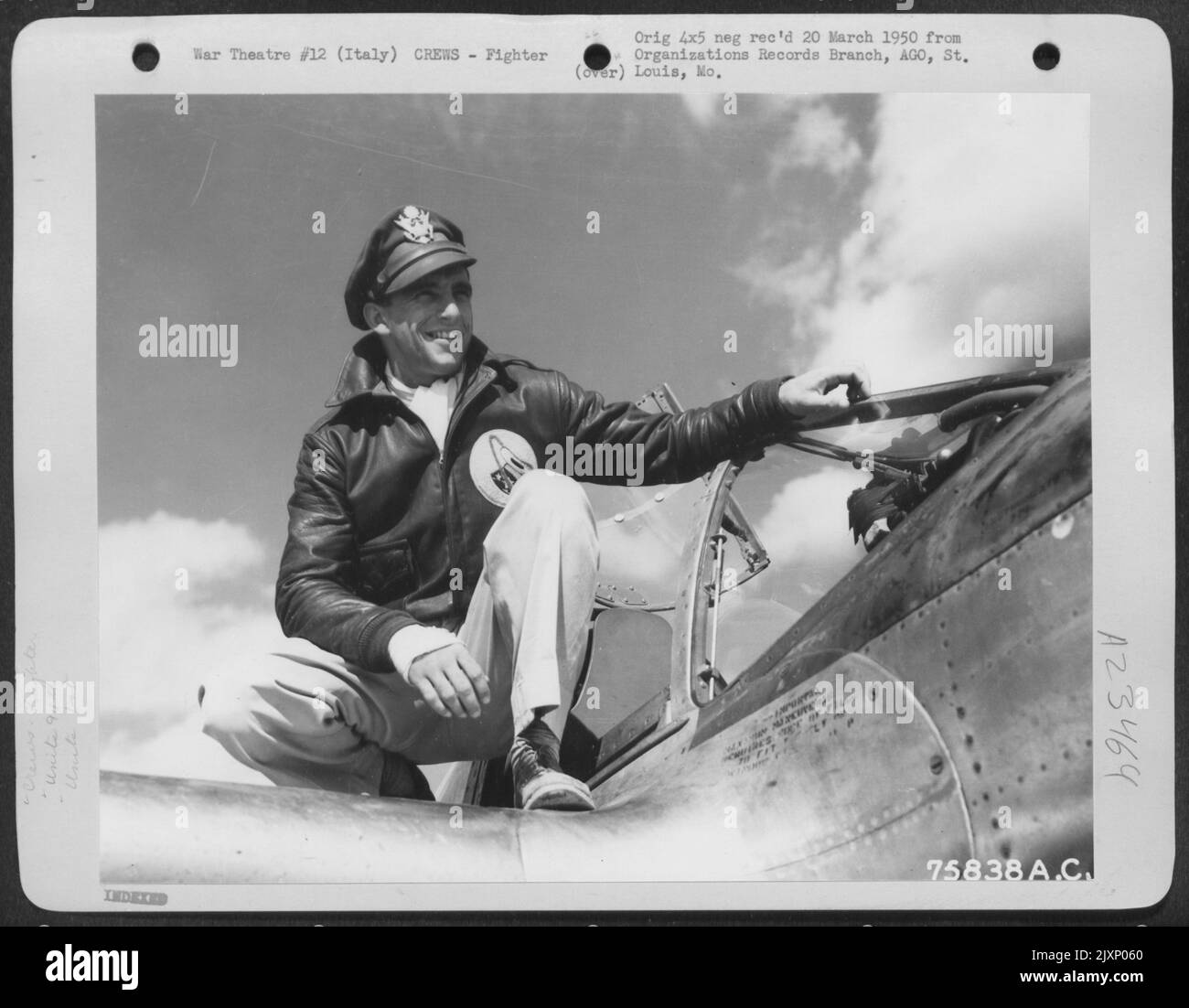 A Pilot Of The 94Th Fighter Squadron, 1St Fighter Group, On His ...