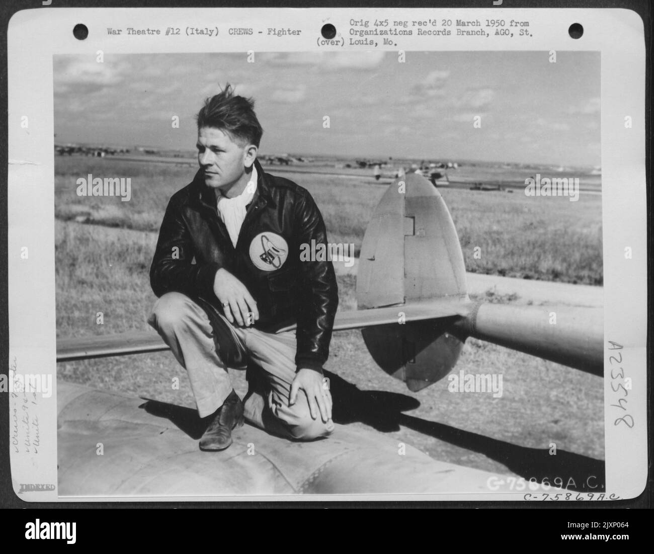 A Pilot Of The 94Th Fighter Squadron, 1St Fighter Group, On His ...
